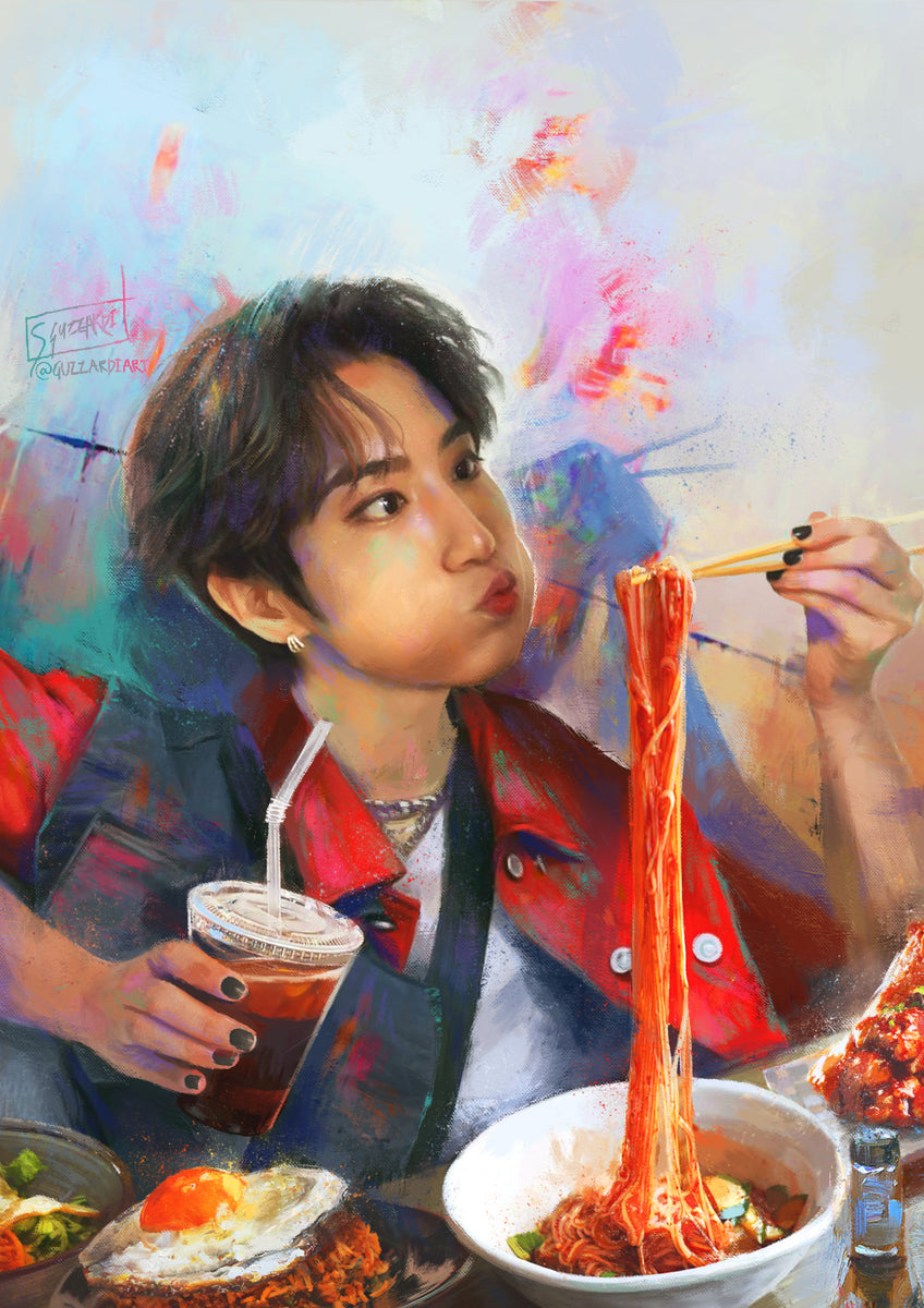 'Quokka Cheeks' Han Jisung / Stray Kids Art Print – Guzzardi Art